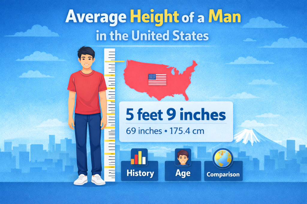 Average Height of a Man in the United States - RankMyCalc