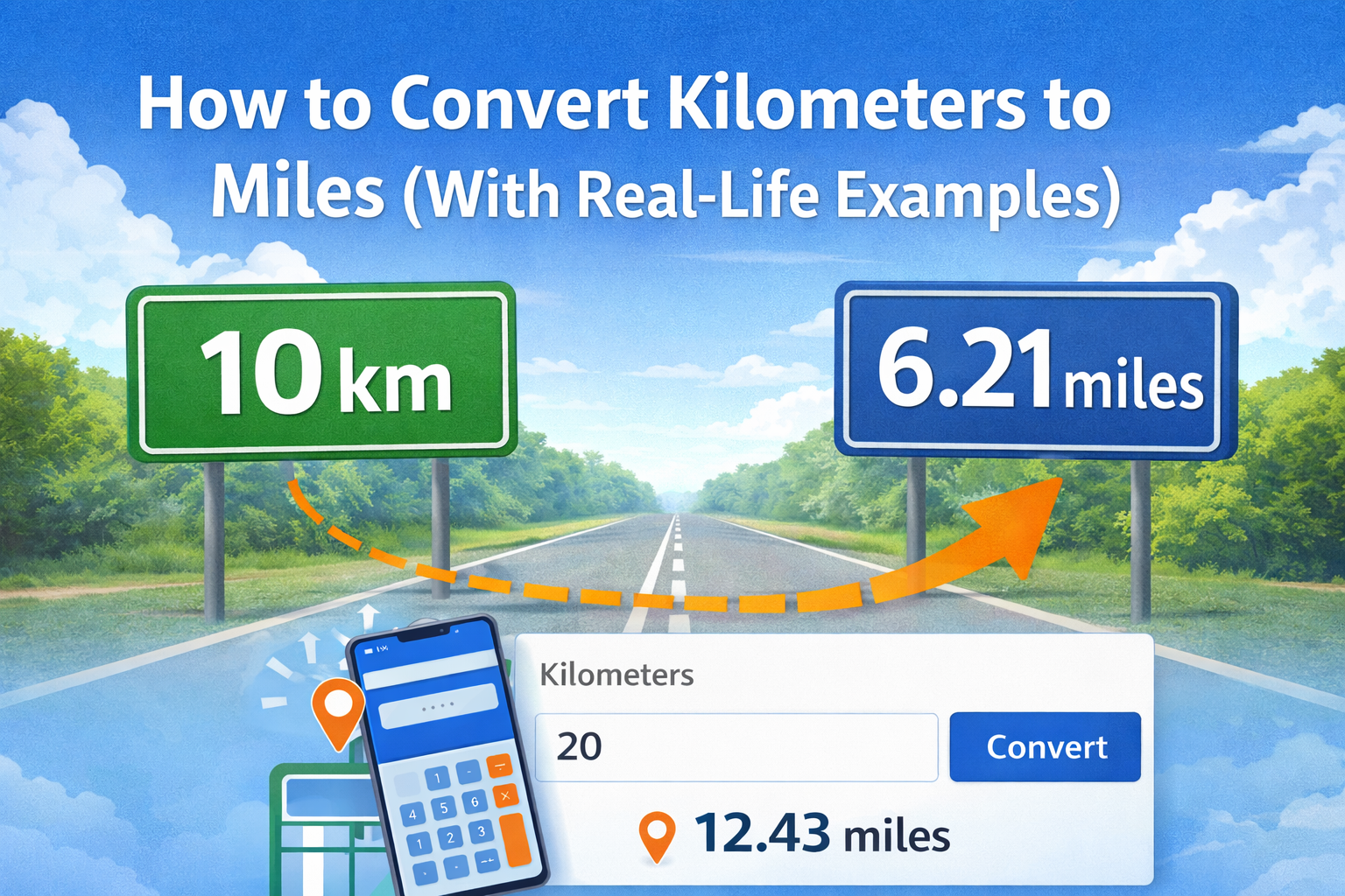 How to Convert Kilometers to Miles (With Real-Life Examples) - RankMyCalc